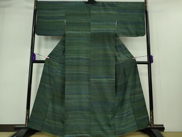 平和屋本店□極上 郡上紬 草木染 逸品 CZAA1503s5