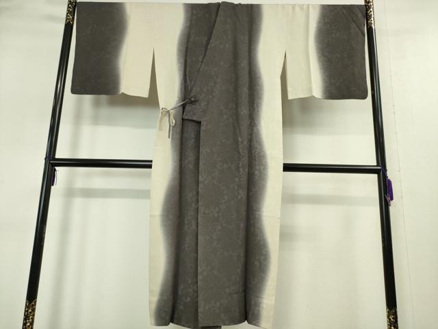 平和屋本店■極上　道中着　スリーシーズン　春夏秋　塵除け　ロング丈　花文様　暈し染め　逸品　DZAA5082kh5