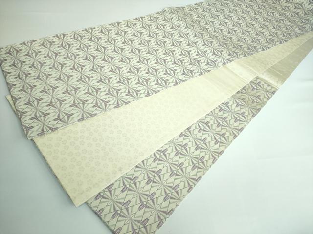 平和屋本店■極上　西陣　中村源織物　源一坊　六通柄袋帯　吉祥文　銀糸　逸品　DZAA5138kh5 平和屋本店□極上 西陣 中村源織物 源一坊 六通柄袋帯 吉祥文 銀糸