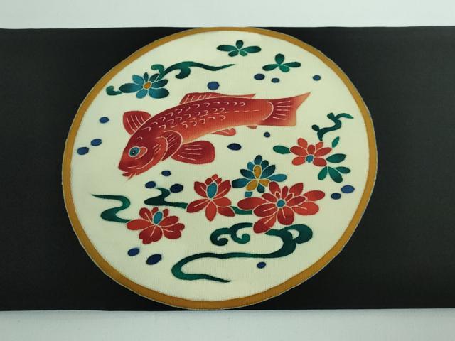 平和屋本店□極上 本加賀友禅作家 木村雨山 塩瀬 九寸名古屋帯