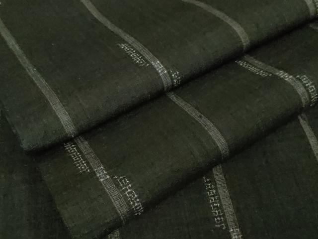 平和屋本店■極上　結城紬　100亀甲　飛び亀甲柄　間道　逸品　DZAA5210kh5