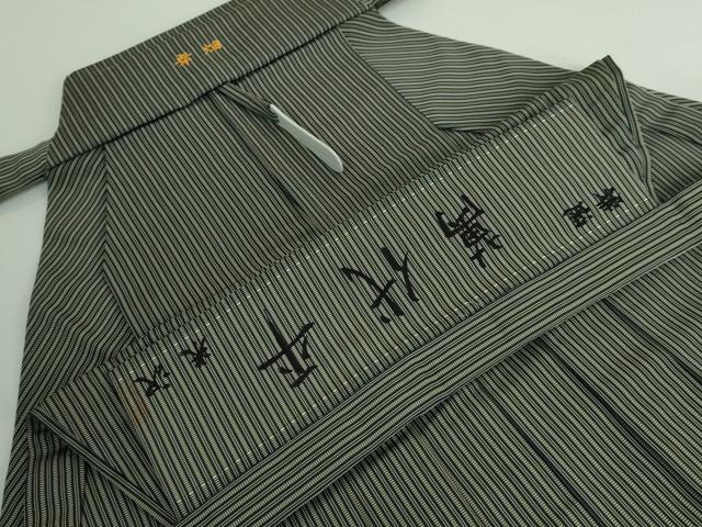 平和屋本店□極上 男性 お召 単衣 格子柄 逸品 CYAA1840s5