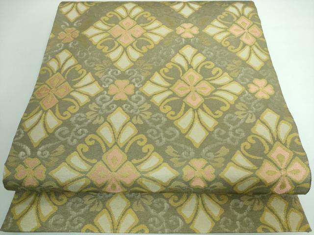 平和屋本店■最高級　人間国宝　北村武資　経錦　六通柄袋帯　花菱紋　逸品　DZAA5274kh5