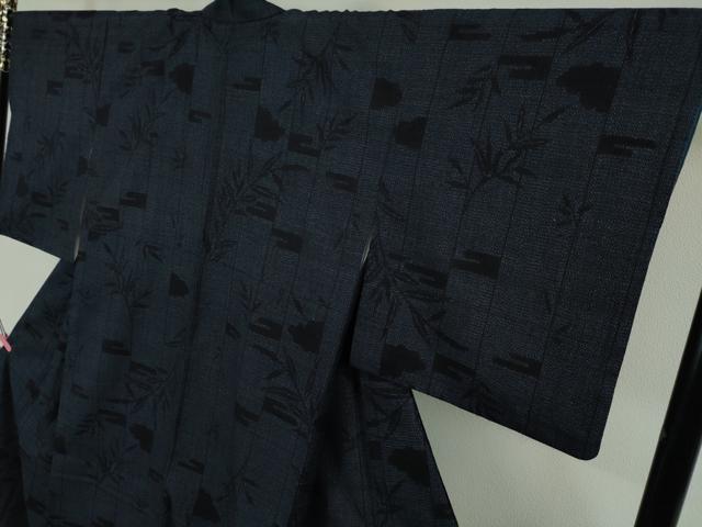 平和屋着物□極上 結城紬 はたおり娘 奥順謹製 100亀甲 菱