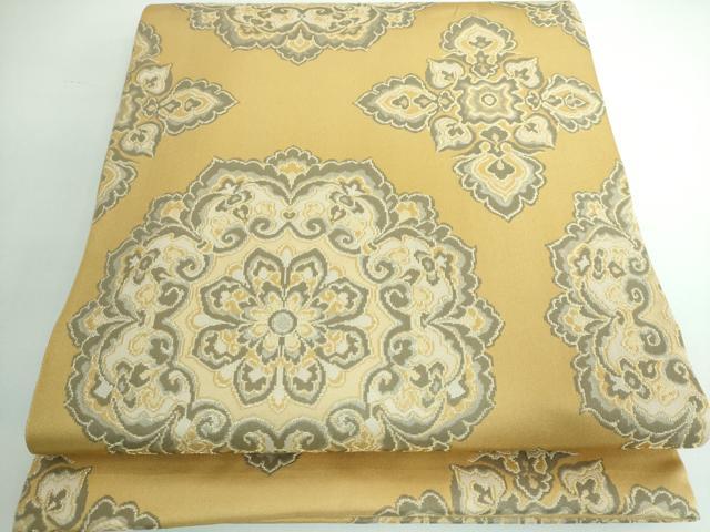 平和屋本店■最高級　人間国宝　北村武資　経錦　六通柄袋帯　大華紋　金糸　逸品　DZAA5430kh5