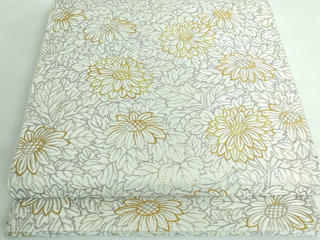 平和屋本店■極上　西陣　川島織物　六通柄　本袋帯　草花尽くし　金銀糸　逸品　未使用　DZAA5653kh5