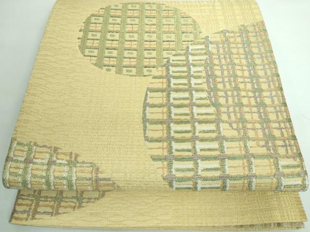 平和屋本店■極上　手染屋　吉兵衛　伝統工芸士 木野正夫　両面　六通柄袋帯　 二天一流　金糸　逸品　DZAA5671kh5