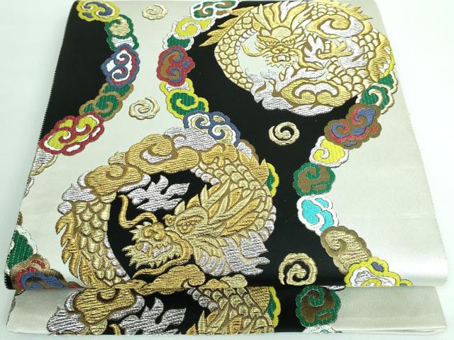 平和屋本店■極上　六通柄袋帯　唐織　龍　金銀糸　逸品　DZAA5710kh5