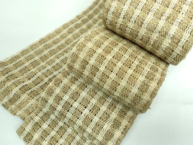 平和屋着物■極上　夏物　男性　角帯　自然布　逸品　DZAA9325kh5