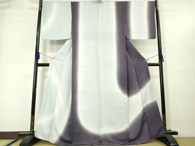 平和屋本店■極上　訪問着　菱地紋　暈し染め　反端付き　逸品　未使用　DZAA5735kh5