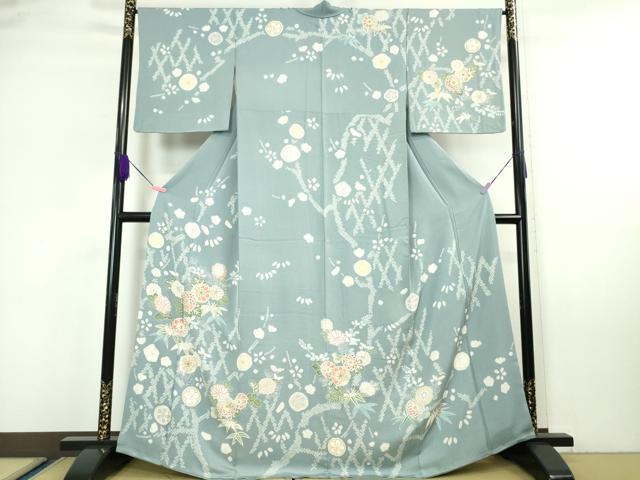 平和屋本店■極上　訪問着　友禅　駒刺繍　吉祥花文　金彩　逸品　DZAA5755kh5