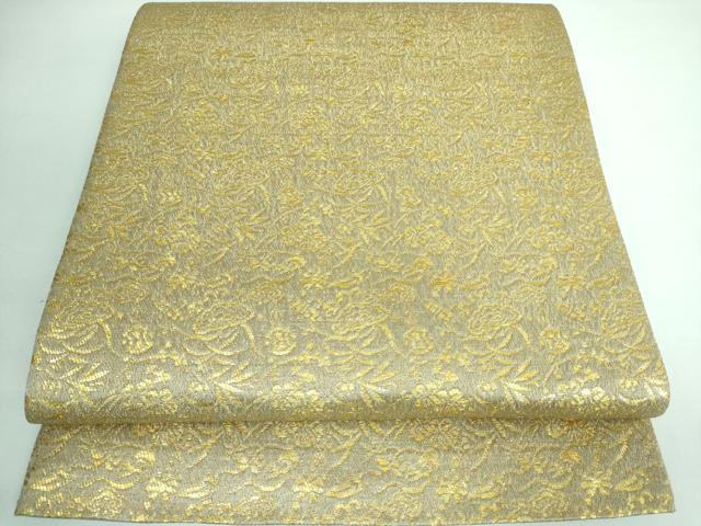 平和屋本店■極上　桝屋高尾　六通柄袋帯　黄純　笹蔓手宝尽文　金糸　逸品　DZAA5843kh5