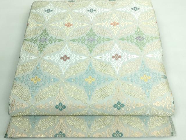 平和屋本店■極上　六通柄袋帯　唐織　鳥襷文　金糸　逸品　DZAA5878kh5