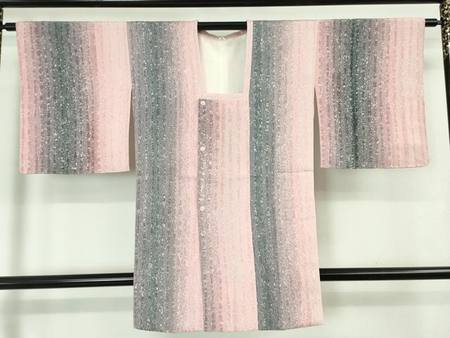 平和屋本店■極上　道行コート　ロング丈　間道　暈し染め　逸品　未使用　DZAA5908kh5