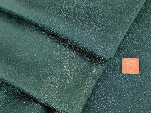 平和屋本店■極上　久保田一竹　幻の辻が花　小紋　花唐草葵地紋　暈し染め　金通し地　逸品　DZAA5957kh5