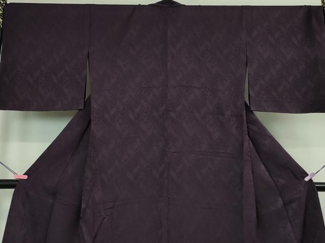 平和屋本店□極上 BANKANわものや 色無地 お召地 単衣 千鳥・