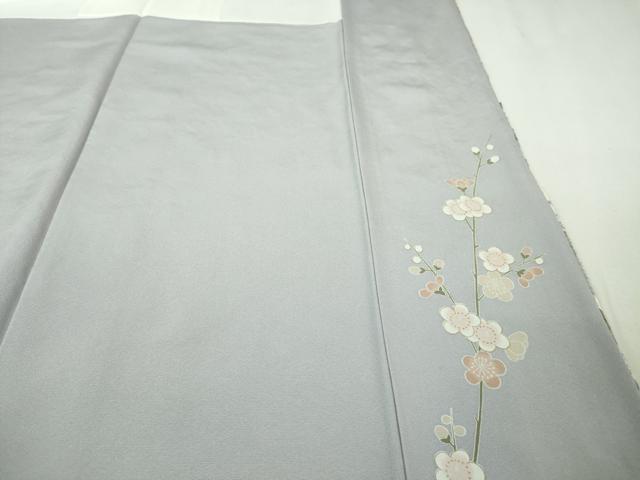 平和屋本店□極上 訪問着 麗光刺繍 総刺繍 花筏 松 梅 楓 藤色地 暈し