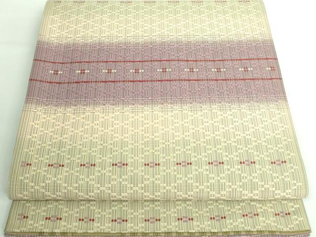 平和屋本店■極上　両面　全通柄袋帯　花織　間道　逸品　DZAA6153kh5