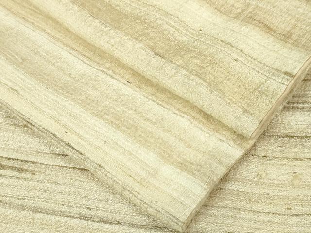 平和屋本店■極上　インド・アッサム　野蚕糸　手織　ムガシルク　反端付き　逸品　DZAA6243kh5