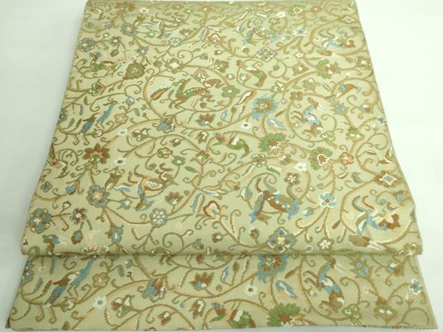 平和屋本店■極上　西陣　川島織物　六通柄　本袋帯　唐織　鳥獣花文　逸品　DZAA6289kh5