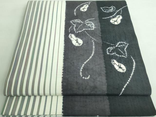 平和屋本店■極上　太鼓柄袋帯　絞り　蔦の葉　瓢箪　逸品　DZAA6302kh5