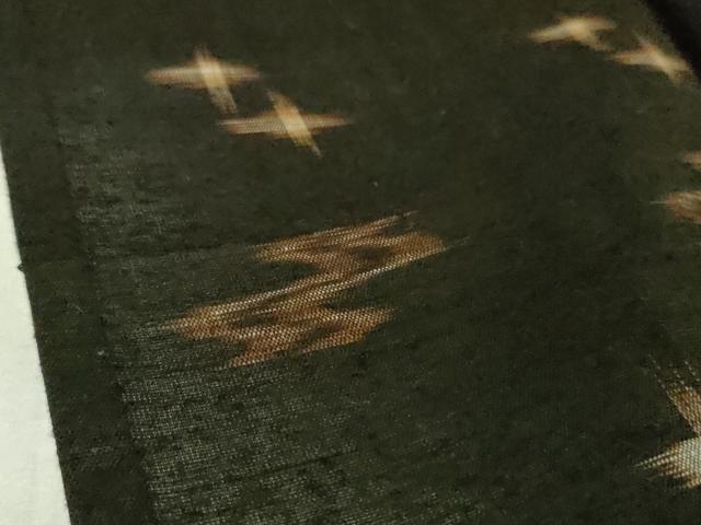 平和屋本店□極上 国指定重要無形文化財 本場久米島紬 手織