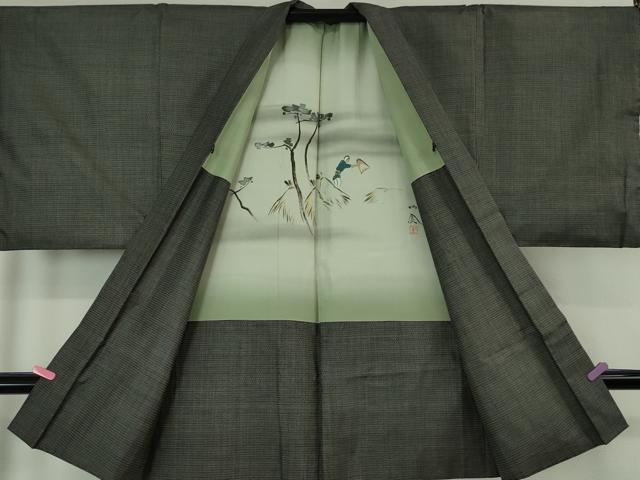 平和屋本店■極上　男性　紬　アンサンブル　100亀甲　逸品　CZAA2499s5 平和屋本店□極上 男性 紬 アンサンブル 100亀甲 逸品 CZAA2499s5