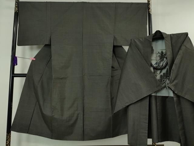 平和屋本店■極上　男性　本場大島紬　アンサンブル　重田織物謹製　証紙付き　逸品　DZAA6408kh5