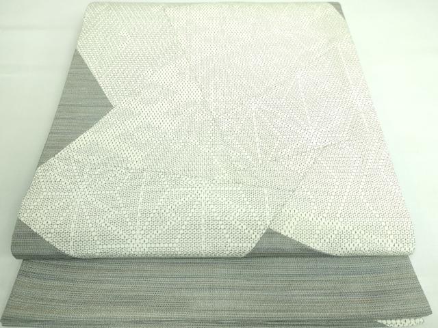 平和屋本店■極上　太鼓柄袋帯　本塩沢　山田織　110亀甲　切り嵌め花文　逸品　DZAA6465kh5