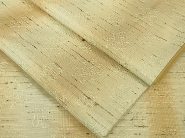 平和屋本店■極上　ぜんまい紬　花織　間道　逸品　DZAA6579kh5