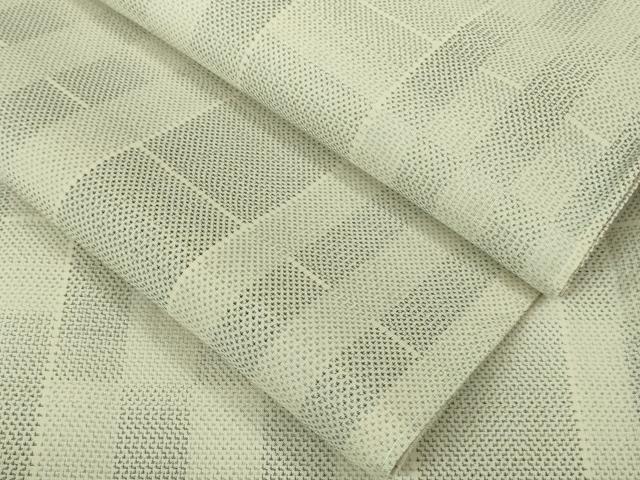 平和屋本店■極上　夏物　本場大島紬　夏大島　変わり市松　逸品　未使用　DZAA6627kh5