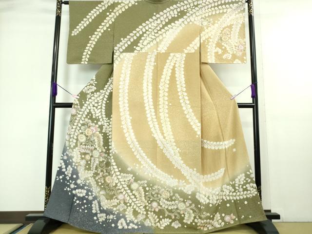 平和屋本店■極上　訪問着　辻が花　暈し染め　逸品　未使用　DZAA6658kh5