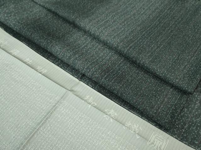 平和屋本店■極上　紋屋井関　御寮織　お召　間道　胴抜き仕立て　反端付き　逸品　DZAA6663kh5