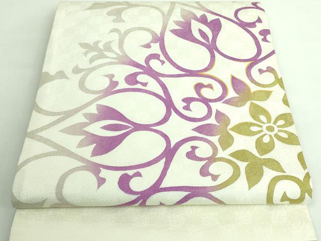 平和屋着物■極上　太鼓柄袋帯　正倉院花文　金彩　逸品　DZAA6724kh5