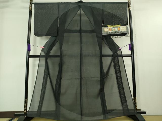 平和屋本店■極上　夏物　本塩沢　夏塩沢　飛白時雨　蝉羽の衣　南雲織物謹製　証紙付き　逸品　DZAA6811kh5