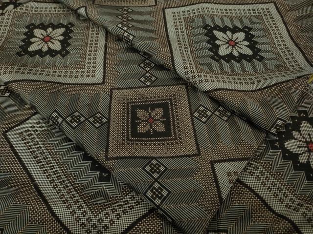 平和屋着物■希少　本場大島紬　龍郷絣　逸品　DZAA6832kh5