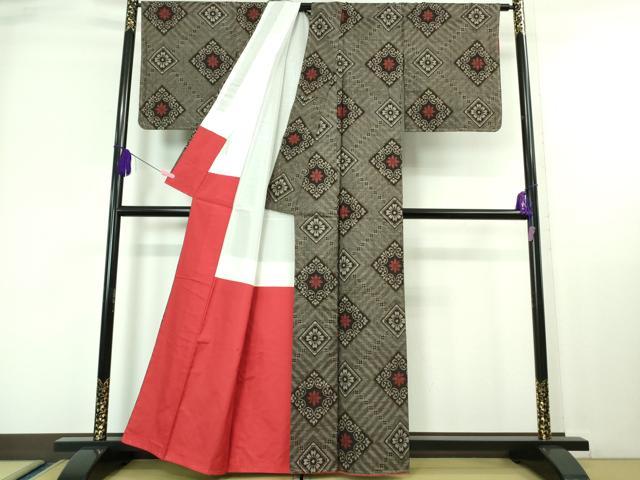 平和屋着物□希少 本場大島紬 龍郷絣 前田織物謹製 証紙付き 逸品 未