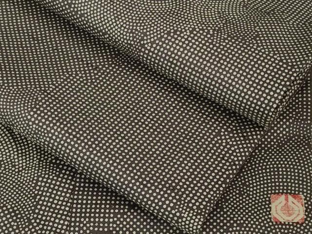 平和屋着物■極上　石川県指定無形文化財　牛首紬　白山工房　手織り　単衣　雪輪重ね　逸品　DZAA6873kh5