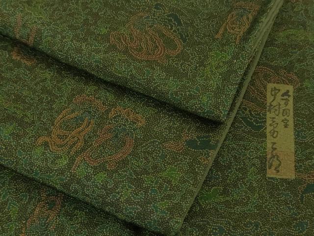 平和屋着物■極上　重要無形文化財　人間国宝　中村勇二郎　獅子天女金剛力士像　逸品　DZAA6875kh5