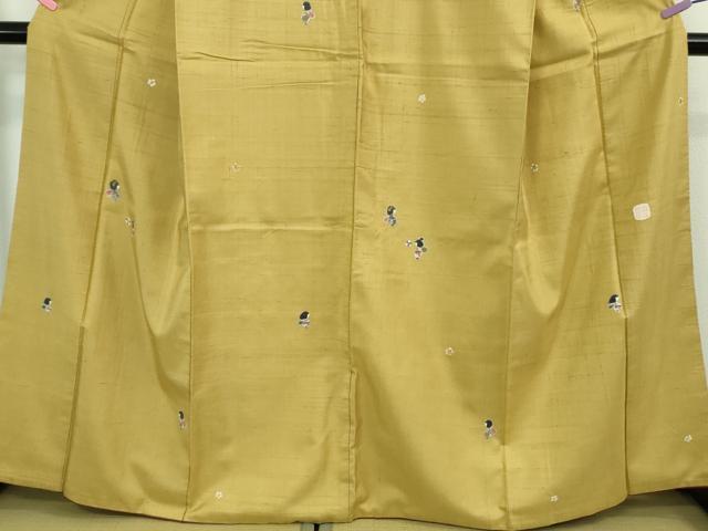 平和屋着物□極上 十日町 名門青柳謹製 赤城紬 草木染 訪問着 絞り