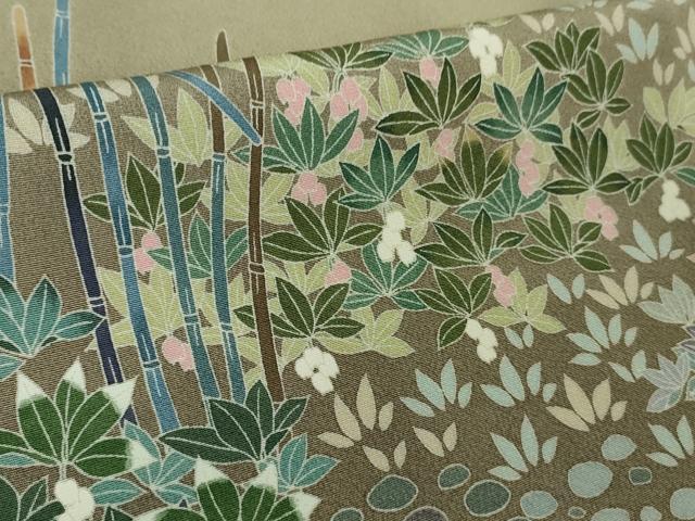 平和屋着物□極上 十日町 加賀草木友禅の第一人者 田村哲彦