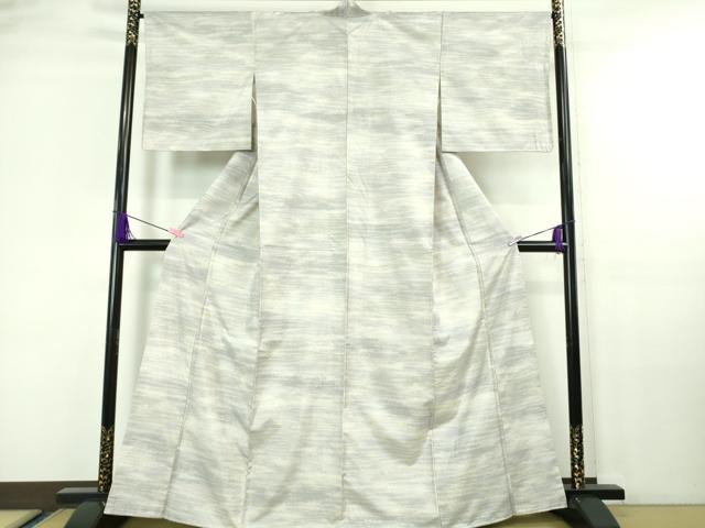 平和屋着物■極上　石川県指定無形文化財　牛首紬　白山工房　手織り　霞文　逸品　未使用　DZAA6939kh5