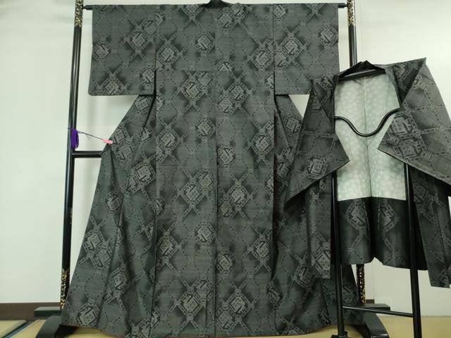 平和屋着物■極上　本場大島紬　羽織セット　有栖川文様　さが美扱い　逸品　未使用　DZAA6949kh5