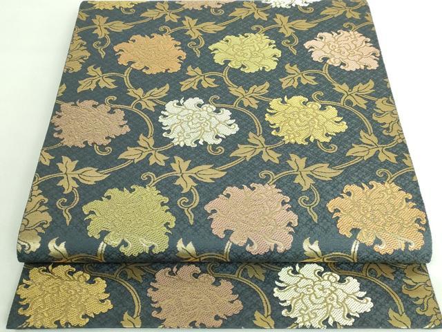 平和屋着物■極上　西陣織　陰山織物謹製　箔屋清兵衛　六通柄袋帯　唐織　更紗花唐草　草木染　本金箔　逸品　DZAA6956kh5