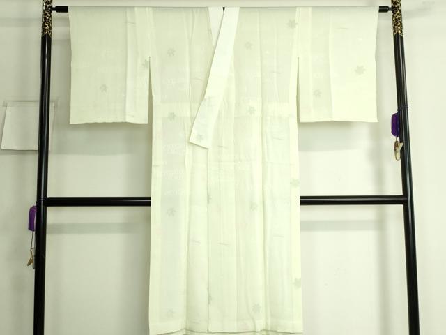 平和屋本店■上質な長襦袢　単衣　吹き寄せ花文　逸品　DZAA6979kh5