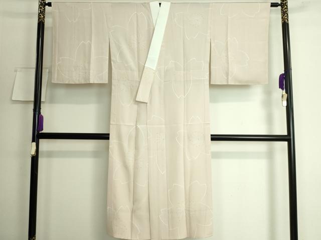 平和屋本店■上質な長襦袢　無双仕立て　舞桜　肌色地　逸品　DZAA6983kh5