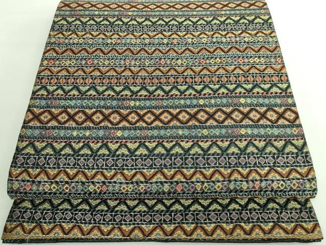 平和屋着物■極上　紋屋井関　御寮織　六通柄袋帯　唐織　横段文　金糸　逸品　DZAA6997kh5