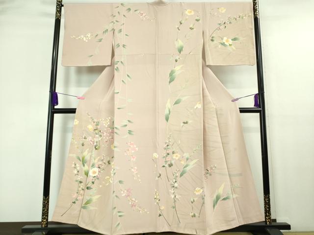 平和屋着物■極上　倉染匠　猟彩友禅作家　倉翔篁　訪問着　刺繍　四季花文　虹色地　逸品　DZAA7053kh5