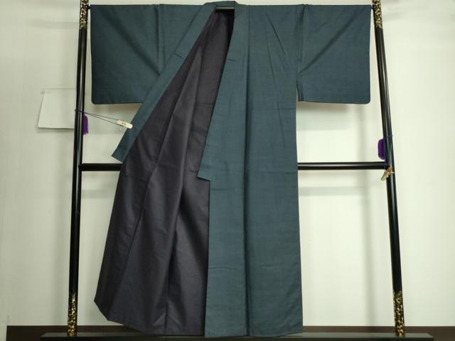 平和屋着物□極上 男性 本場大島紬 アンサンブル 長羽織 100亀甲 総