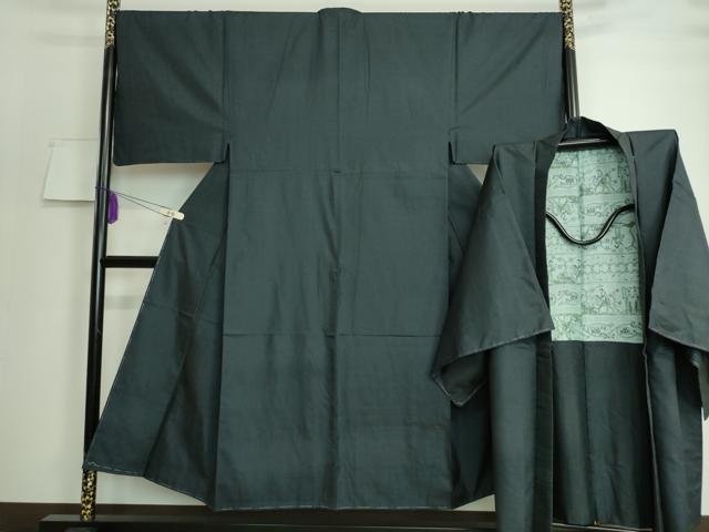 平和屋着物■極上　男性　本場大島紬　アンサンブル　長羽織　100亀甲　総詰め　逸品　DZAA7106kh5